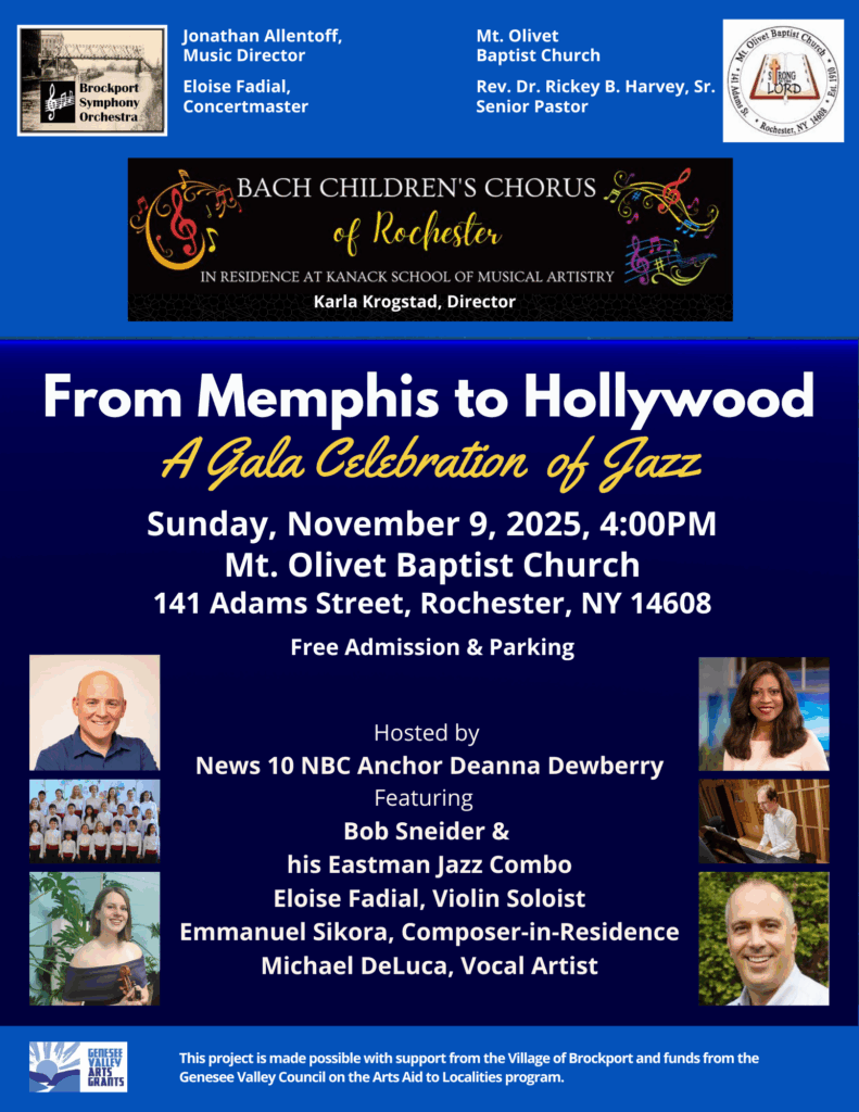 Fall Concert From Memphis to Hollywood: A Gala Celebration of Jazz ...